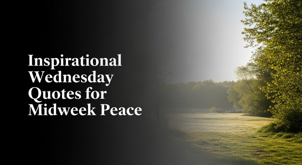 89 Inspirational Wednesday Quotes for Midweek Peace
